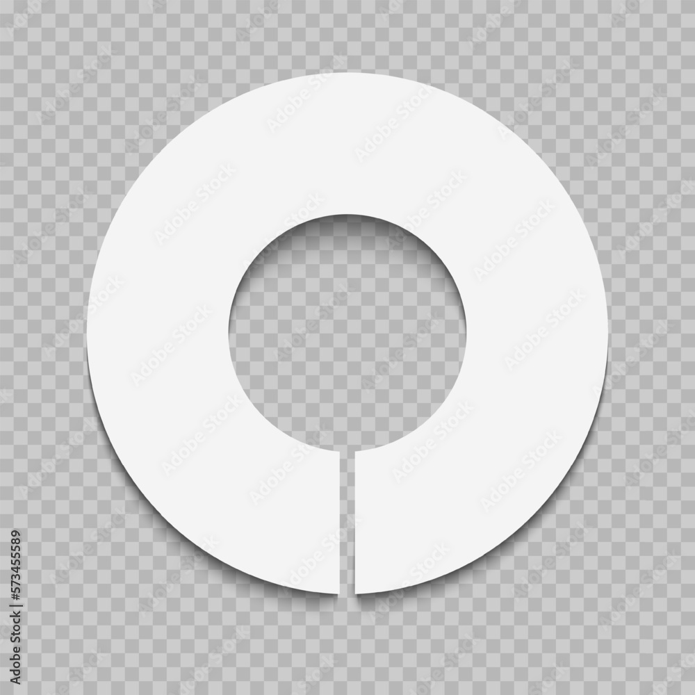 Round closet divider template isolated on transparent background ...