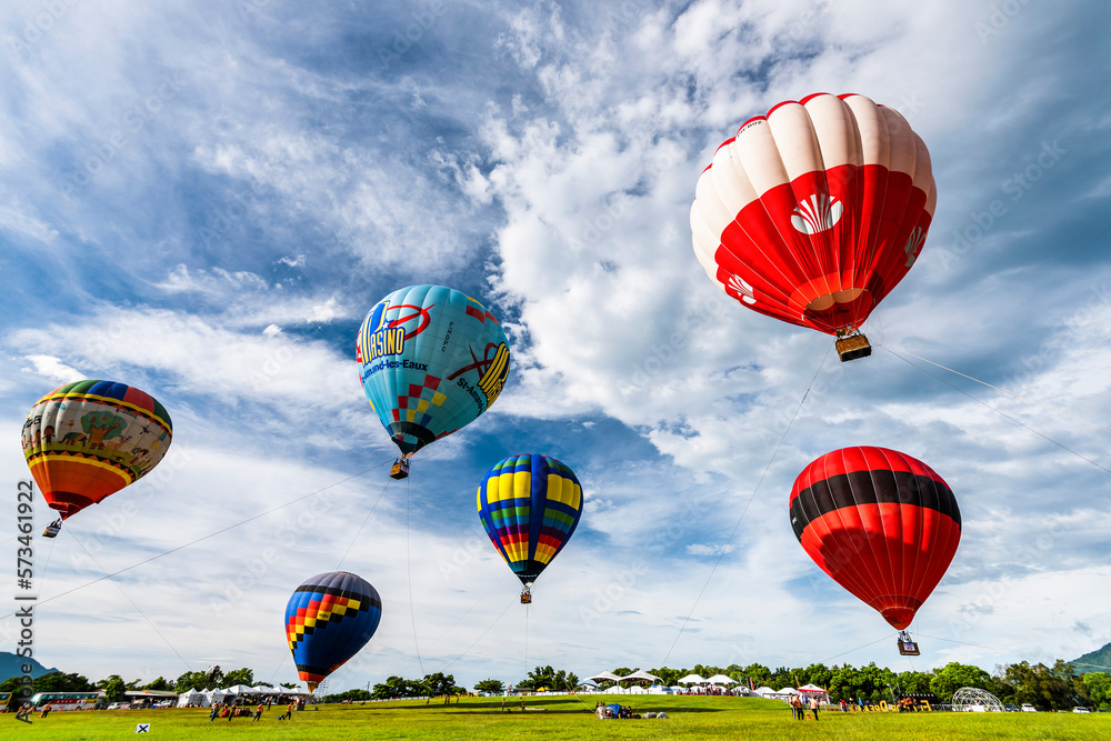 Taitung, Taiwan- July 6, 2019: Taiwan international balloon festival at ...