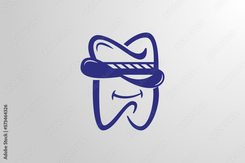 icon of dental clinic. dental cowboy logo design. design concept by ...