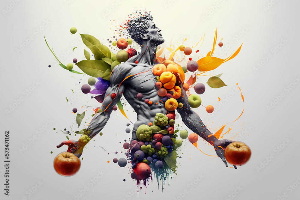 Proper nutrition food set for a healthy lifestyle. Healthy eating ...