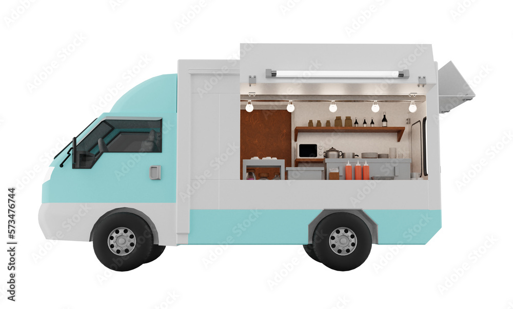 Food trucks cartoon vans for street food selling. Illustration Stock ...