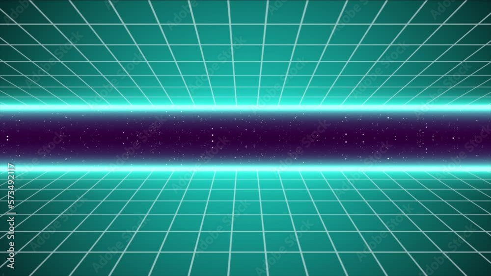 Si-fi Retro Background, High Tech Digital Glowing Retro Background With ...