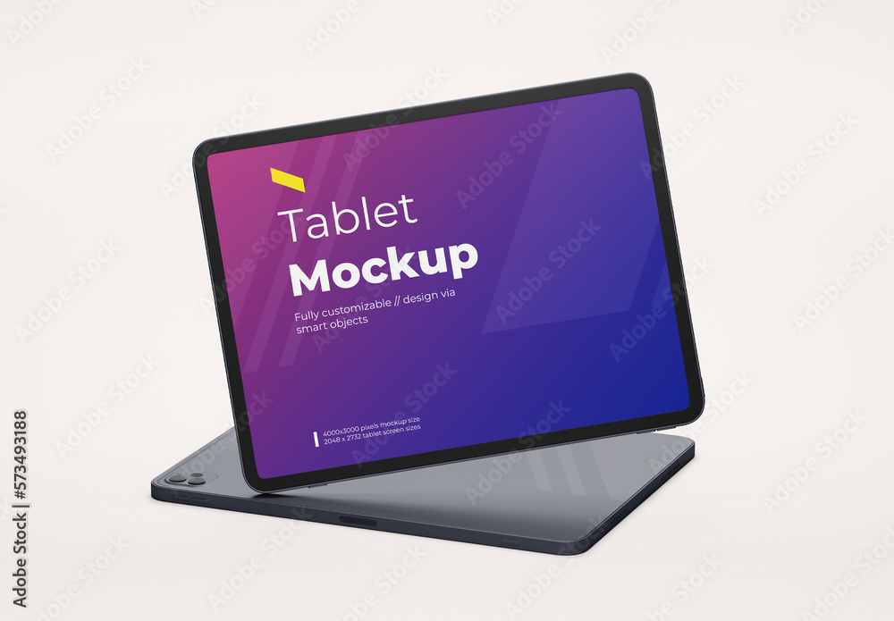 Tablet Device Mockup Stock Template | Adobe Stock