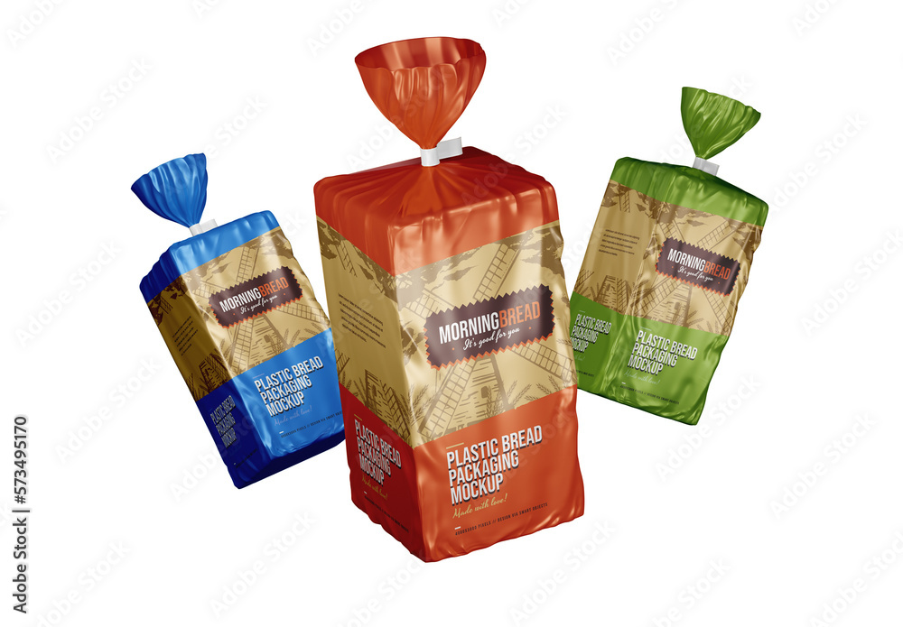 Sliced Bread Packaging Mockup Stock Template | Adobe Stock