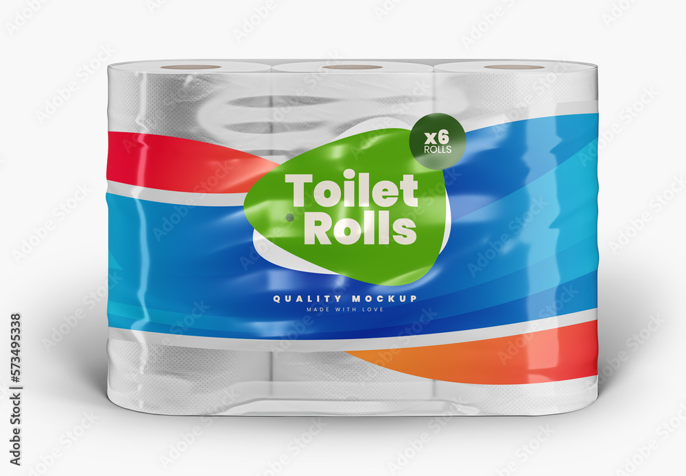 Toilet Paper Branding Mockup Stock Template | Adobe Stock
