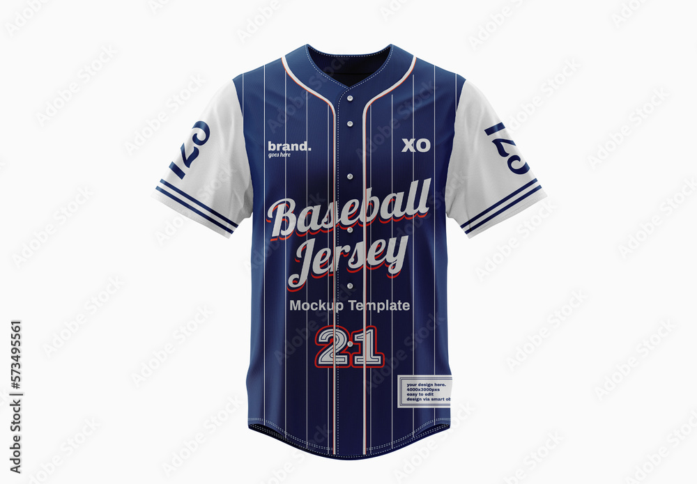 Baseball Jersey Mockup Stock Template | Adobe Stock