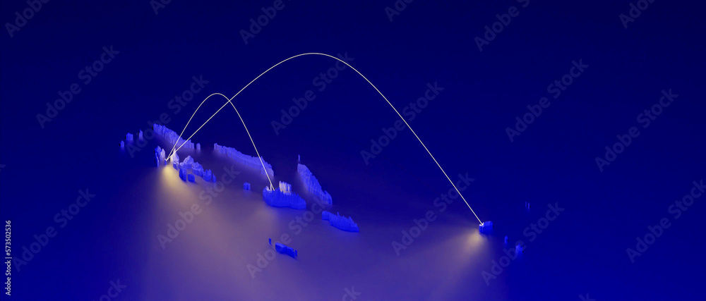 Solomon Islands concept map, map of Solomon Islands suitable for ...