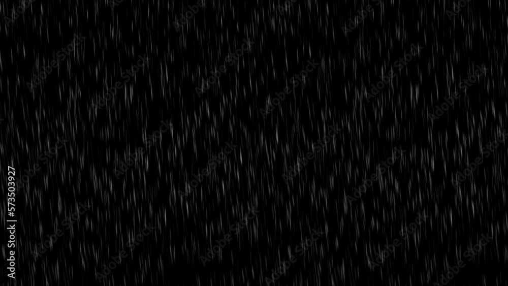 3d Realistic Rain Falling On Alpha Channel, Rain Falling On Black ...