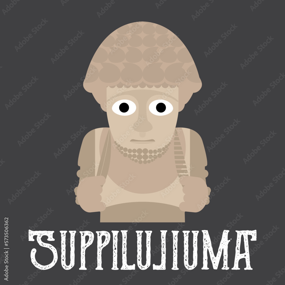 Vector statue of King Suppiluliuma of the Hittite Empire Stock Vector ...