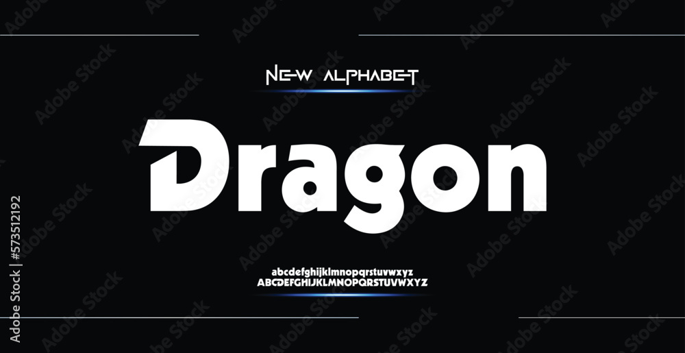 Dragon alphabet letters font and number. Typography Luxury and crypto ...