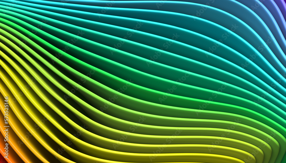 Abstract wallpaper with curvy colorful layers Stock Illustration ...