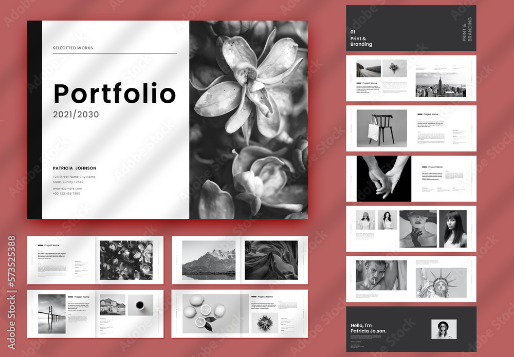 Portfolio Layout Stock Template | Adobe Stock