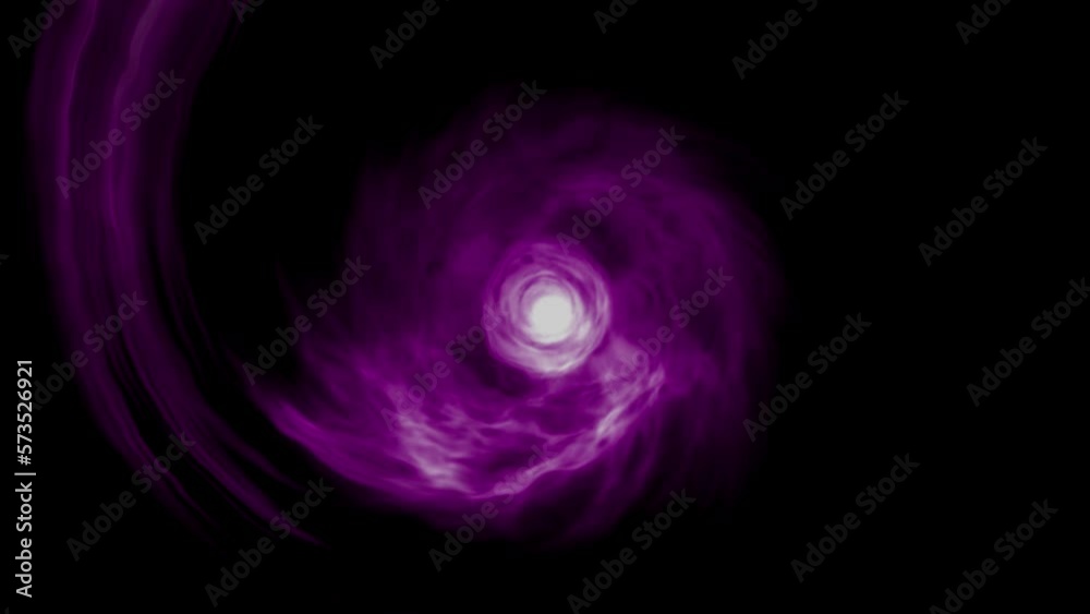 Flying Through Vortex Tunnel In Space, 3d Animation Of Digital High ...