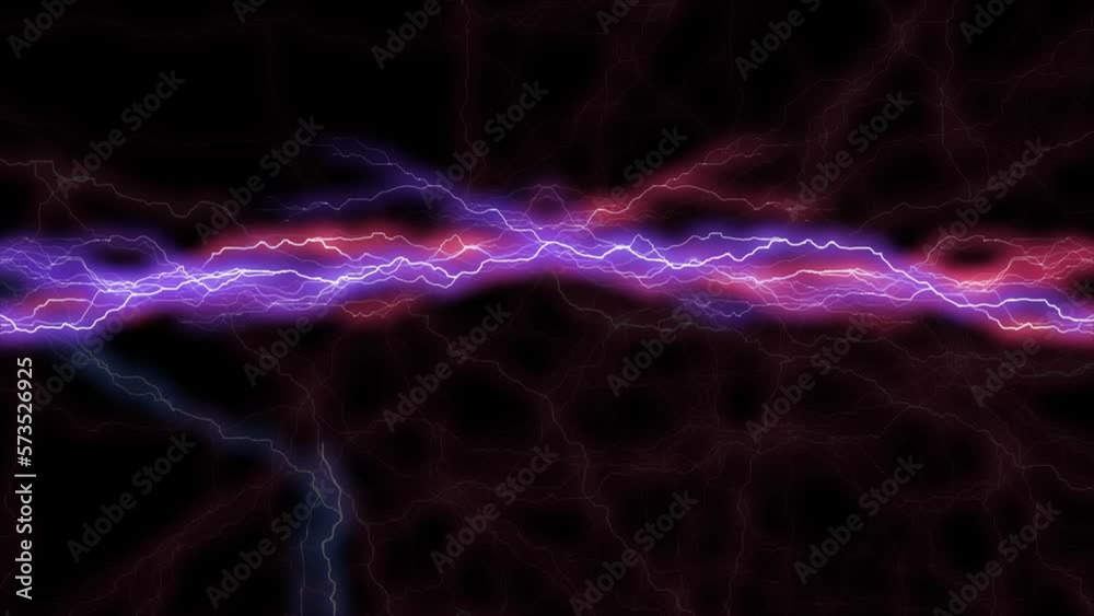 3d Realistic Lightning Strikes On Black Background, Lightning Strikes ...