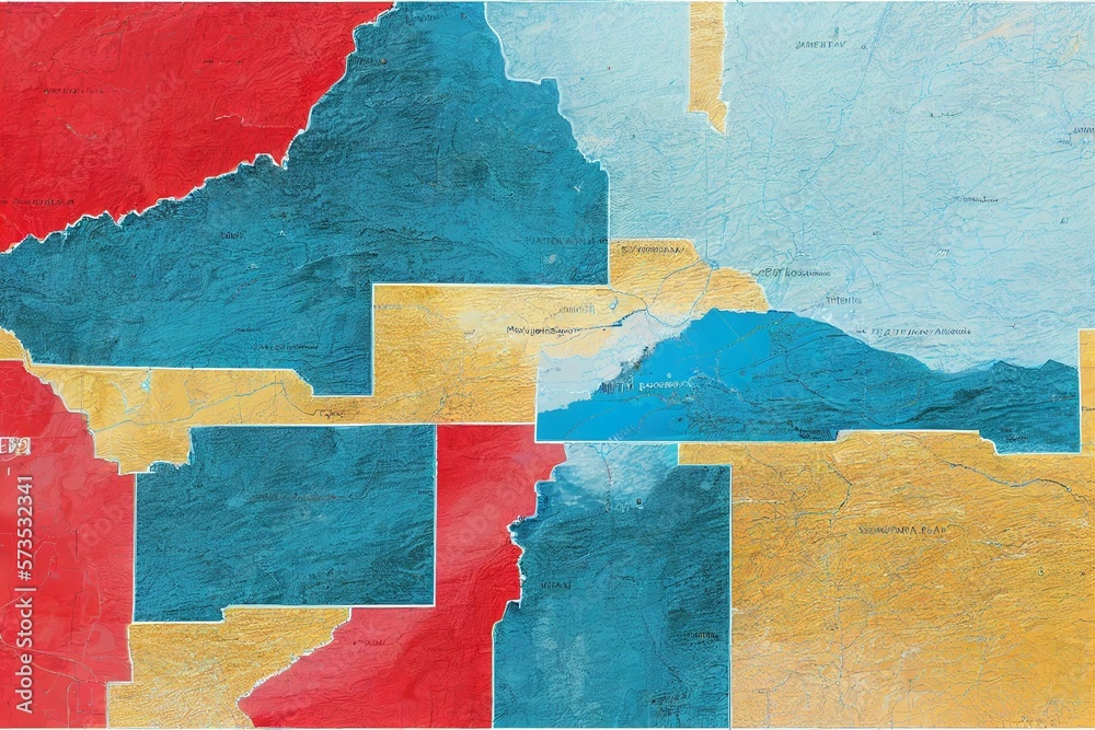 Colorado, CO political map with the capital Denver, most important ...