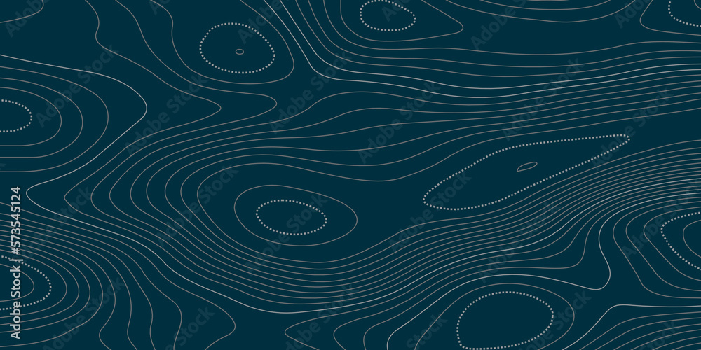 Abstract blue topographic map lines background. Topographic map lines ...