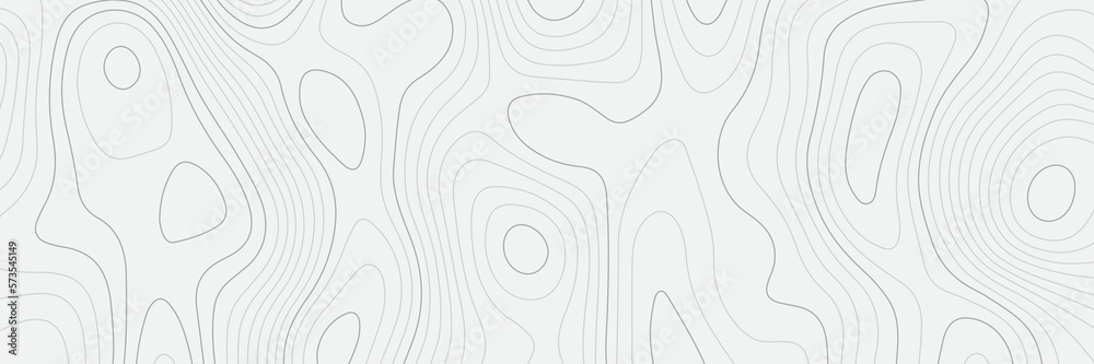 Topographic contours map background. Topography geographic white lines ...