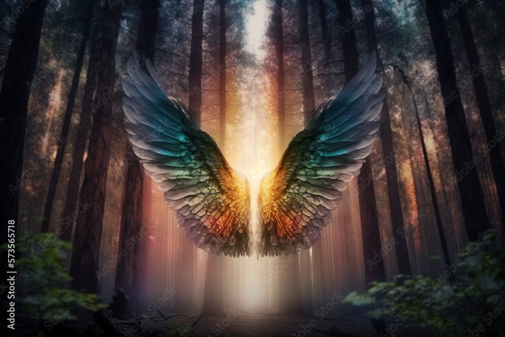 "Angelic Archangels and Their Spiritual Wings in the Forest Concept ...