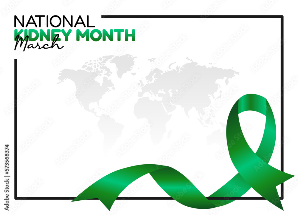 vector graphic of national kidney month good for nnational kidney month ...