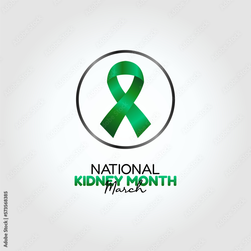 vector graphic of national kidney month good for nnational kidney month ...