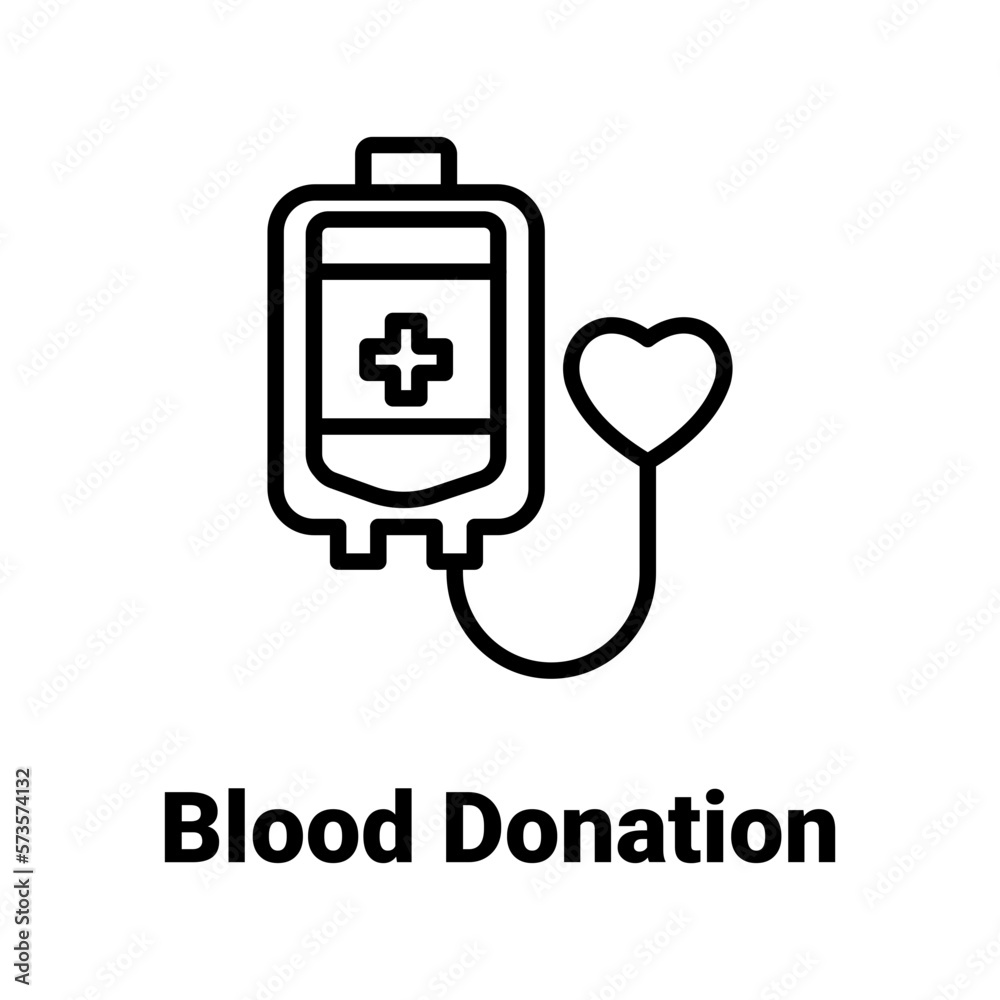 Blood bank Vector Icon Stock Vector | Adobe Stock