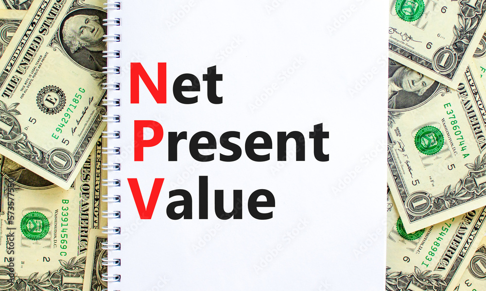 NPV net present value symbol. Concept words NPV net present value on ... NPV net present value symbol. Concept words NPV net present value on ...
