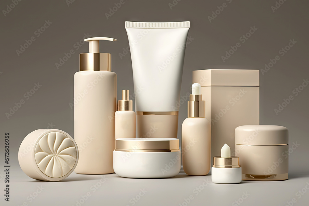 Cosmetics product for mock up, moisture cream bottle, skin care product ...