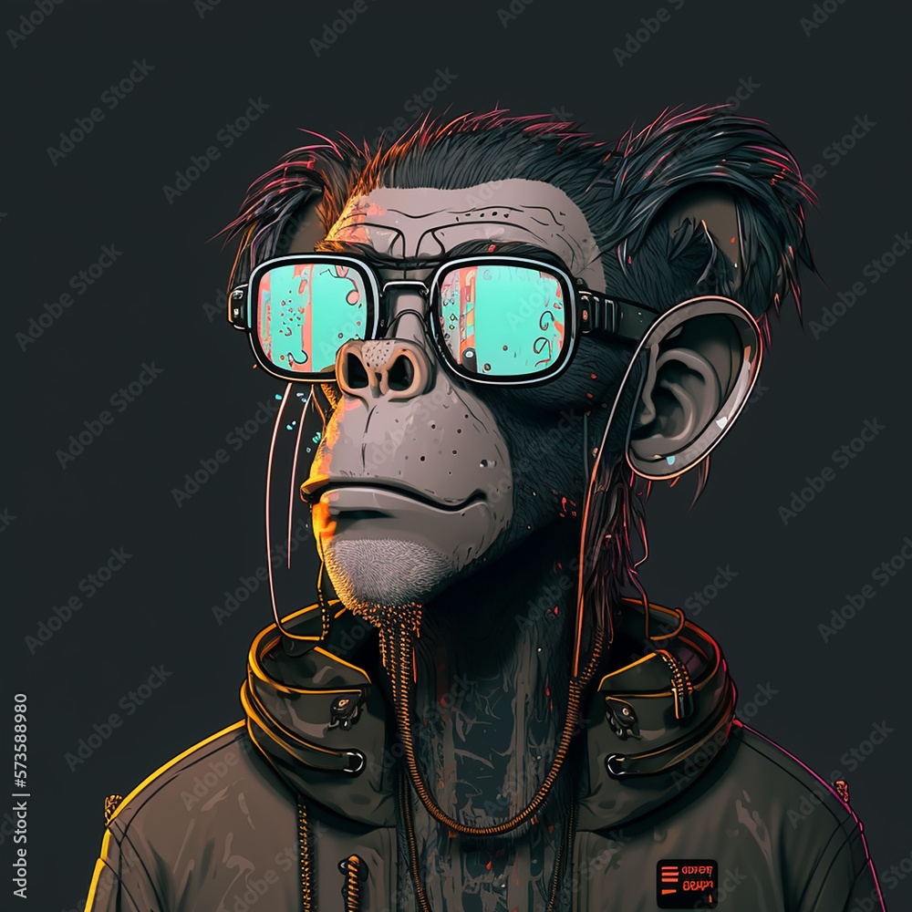 black and cartoon illustration Stock Illustration | Adobe Stock