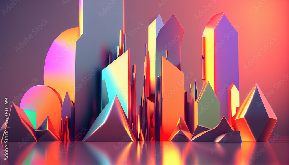 holographic gradient futuristic background, translucent chromatic ...