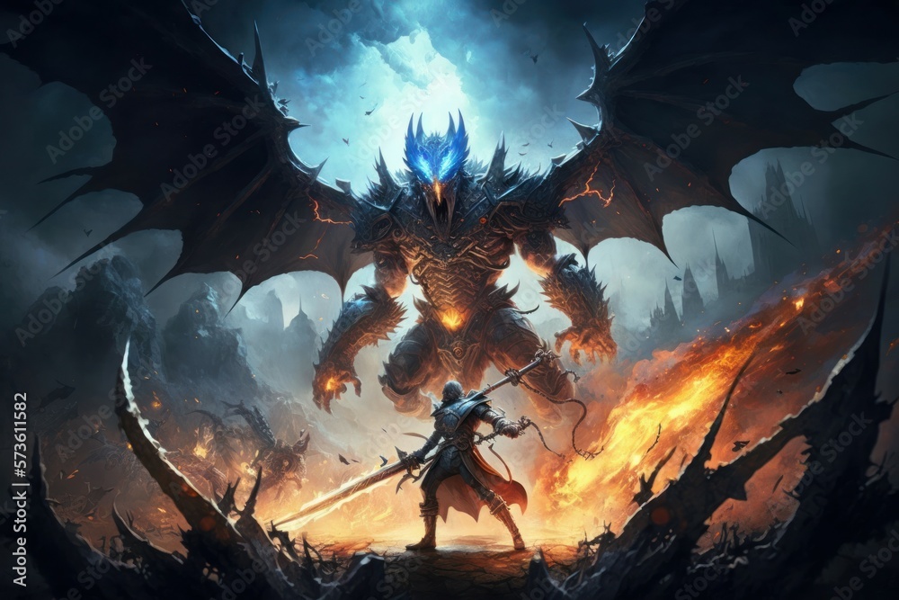 Epic Knight Fight Scene