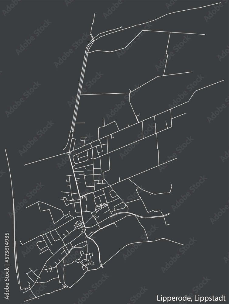 Detailed hand-drawn navigational urban street roads map of the ...