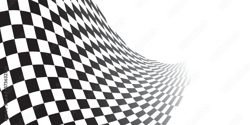 Black and white checkered abstract background. Race background with ...