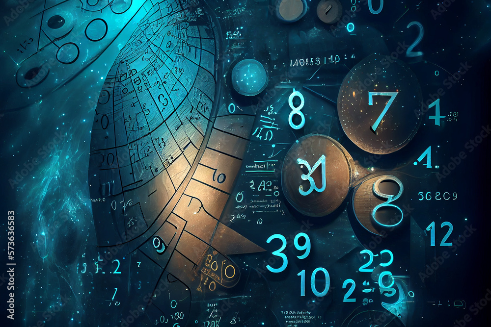 A fantasy math background featuring imaginary mathematical equations ...