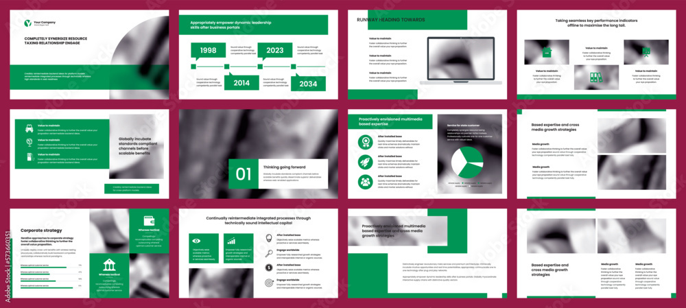 Creative slide template design for company business PowerPoint ...