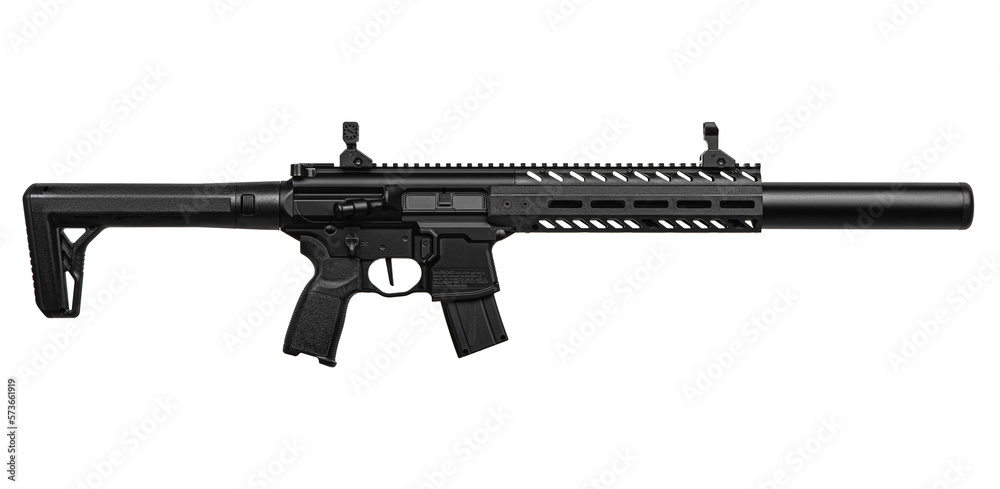 Modern air rifle. Pneumatic replica of the m4 carbine. A copy of the ...