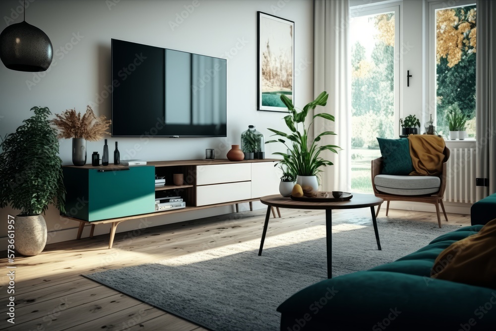 Transform your living room into a stylish space by incorporating a TV ...
