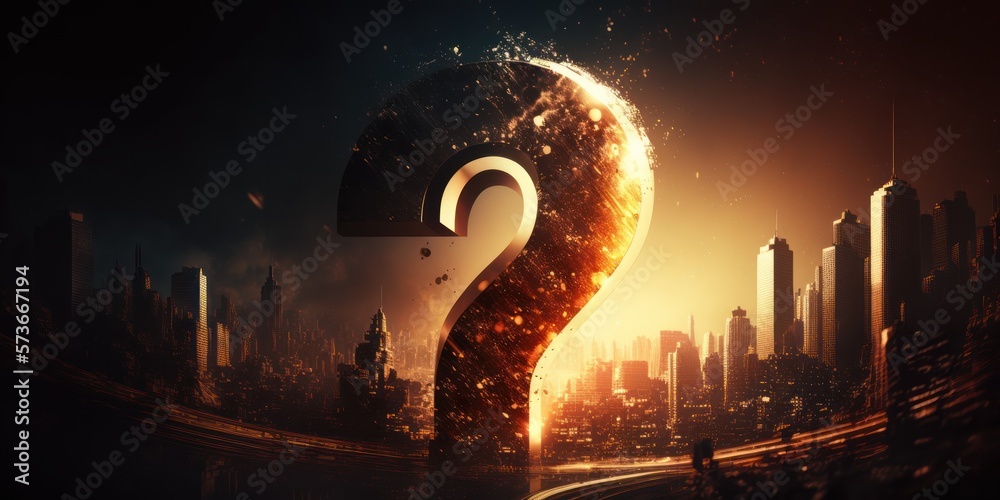 Question mark symbol, generative ai Stock Illustration | Adobe Stock