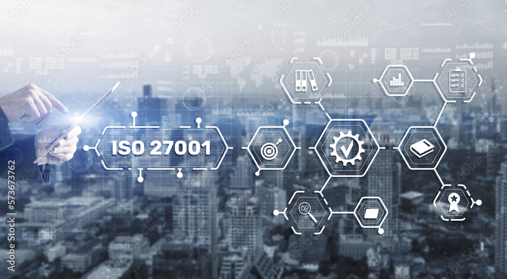ISO 27001. International information security standard. Concept of ISO ...