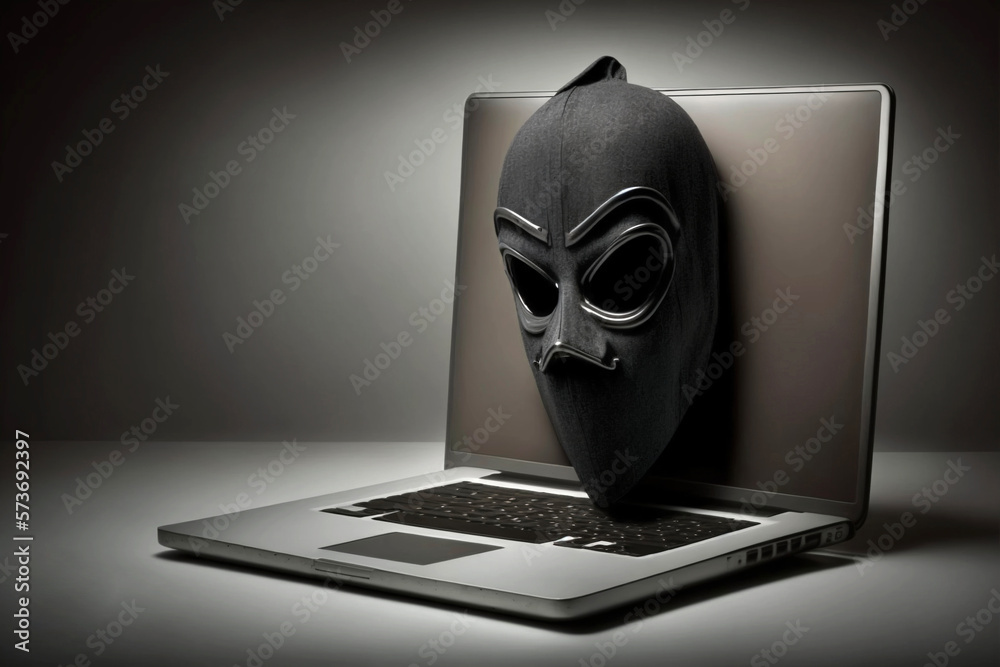 Hacker Phishing Safety Concept Person Stealing Digital Data Virtual Robbery Data Hack The