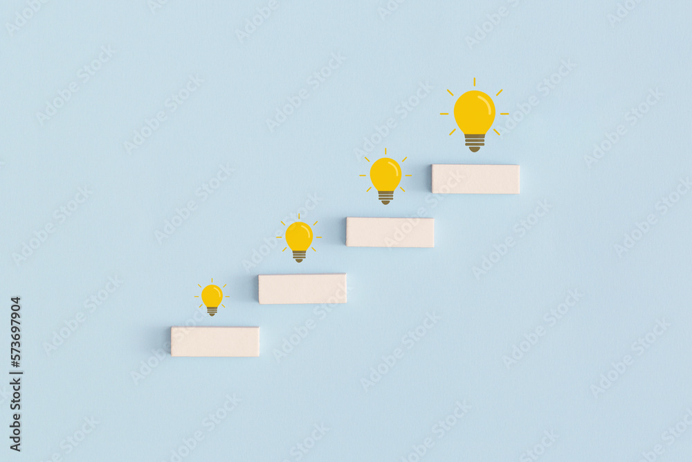 Ladder career path for business growth success process. Inspiration and ...