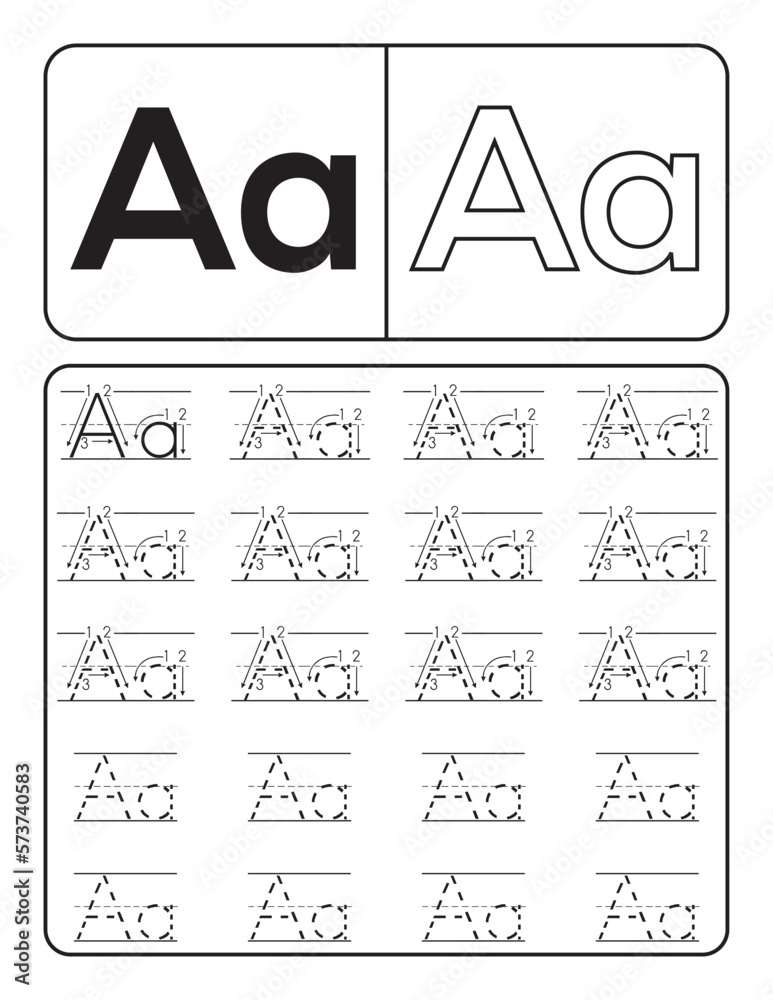 alphabet tracing. Alphabet letters tracing worksheet with all alphabet ...