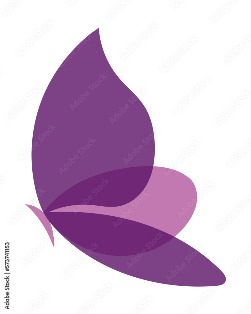 purple butterfly logo vector design Stock Vector | Adobe Stock