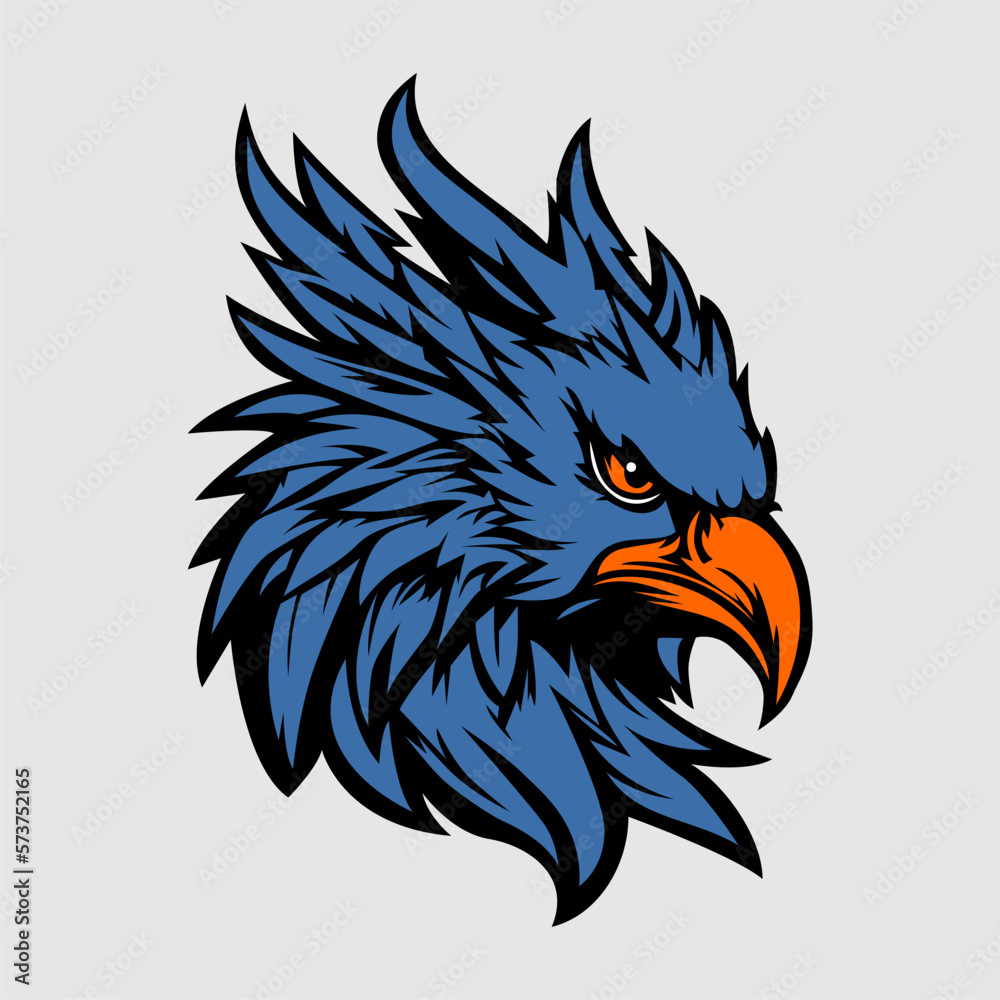 Phoenix Head Vector