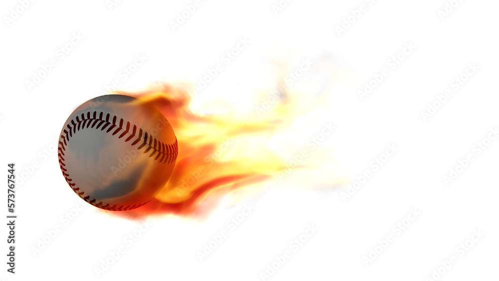 Baseball on Fire Transparent PNG Stock Illustration | Adobe Stock