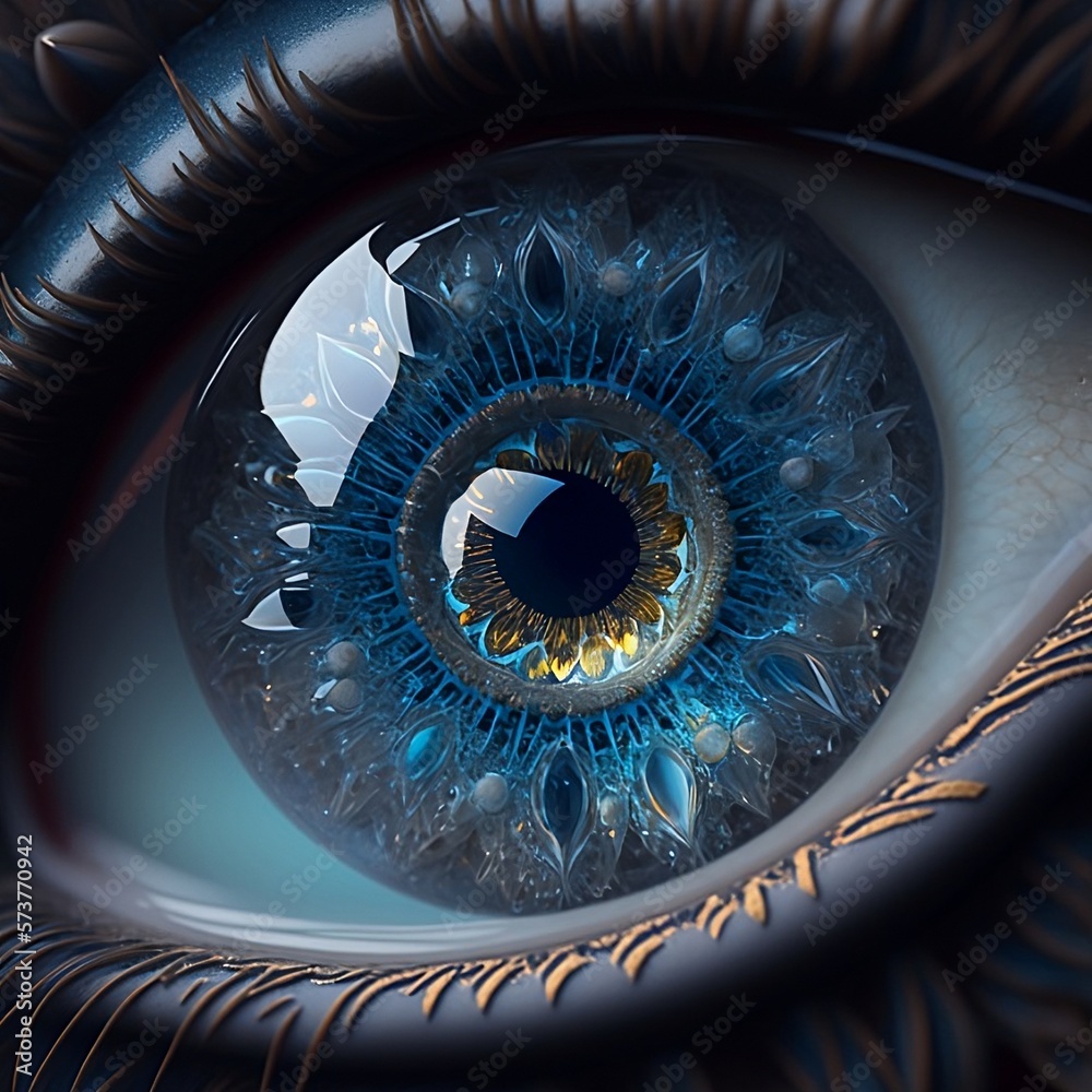 crystal blue eyes looking up, close-up, 16k, hyper-realistic ...