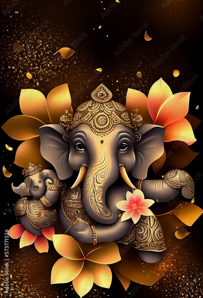 Ganesha illustration, Ganesh Chaturthi, Ganesh, Ganesha, Lord Ganesh ...