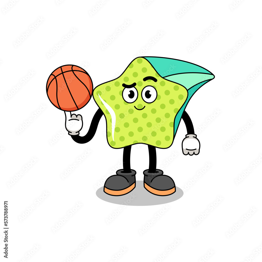 shooting star illustration as a basketball player Stock Vector | Adobe ...
