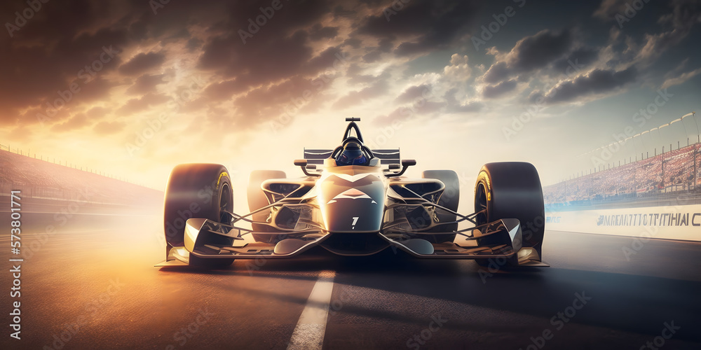 Banner motorsport, Fast Race car formula for competitions on track, sun ...