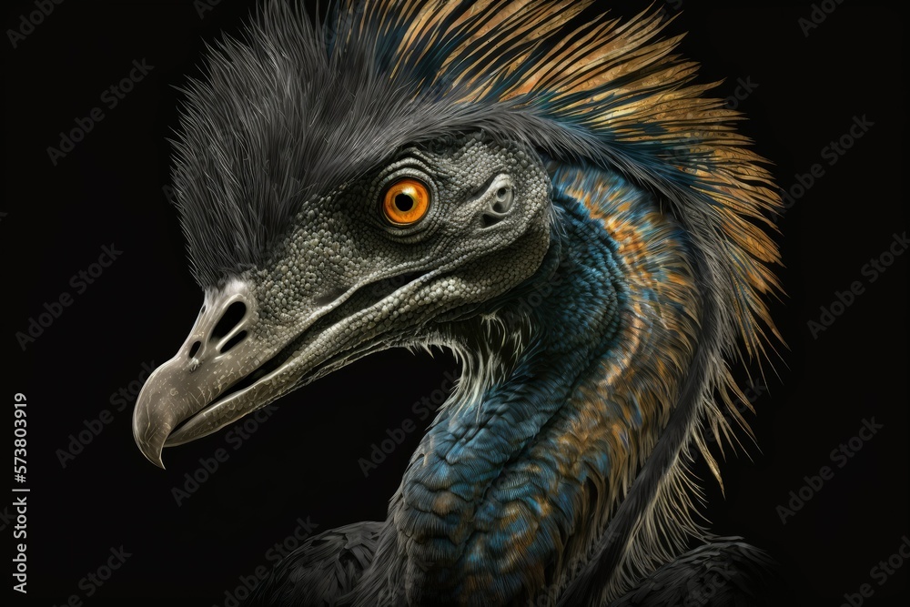 Late Cretaceous theropod dinosaur (Gallimimus) with feathers ( science ...