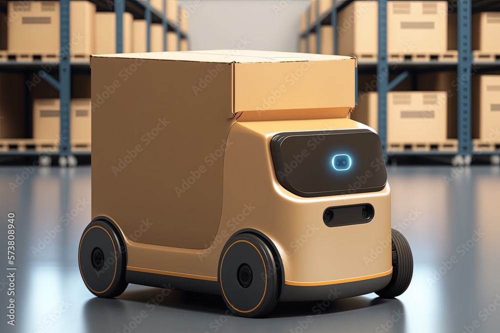 Artificial Intelligence, Autonomous Robot of Warehouse Logistic, Smart ...